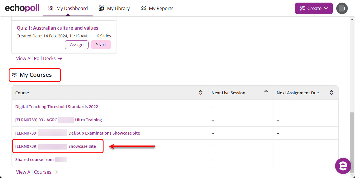 EchoPoll - Take Attendance (Ultra) - eLearning - University of Queensland